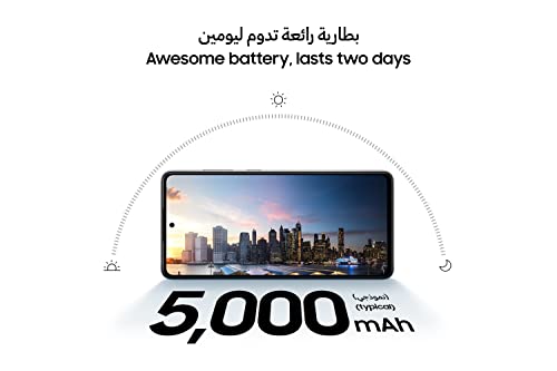Samsung Galaxy A72 A725F-DS 4G Dual 256GB 8GB RAM Factory Unlocked (GSM Only | No CDMA - not Compatible with Verizon/Sprint) International Version - Awesome Violet