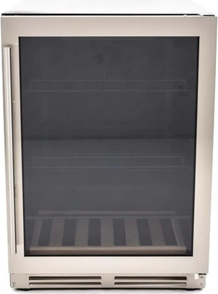 Avanti BCF54S3S Beverage Cooler with Glass Door 126 Can Mini Refrigerator with Lock for Beer Soda Water Wine with Digital Temperature Control, 5.8 cu. ft, Black