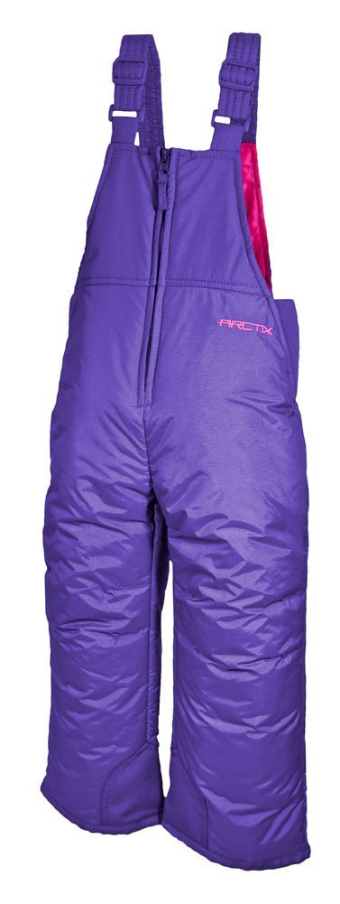 Arctix Infant/Toddler Chest High Snow Bib Overalls, Purple, 5T