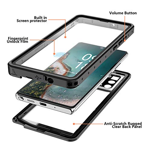 ANTSHARE for Samsung Galaxy Note 20 Case Waterproof, Built in Screen Protector 360° Full Body Heavy Duty Protective Shockproof IP68 Underwater Case for Samsung Galaxy Note 20 6.7inch