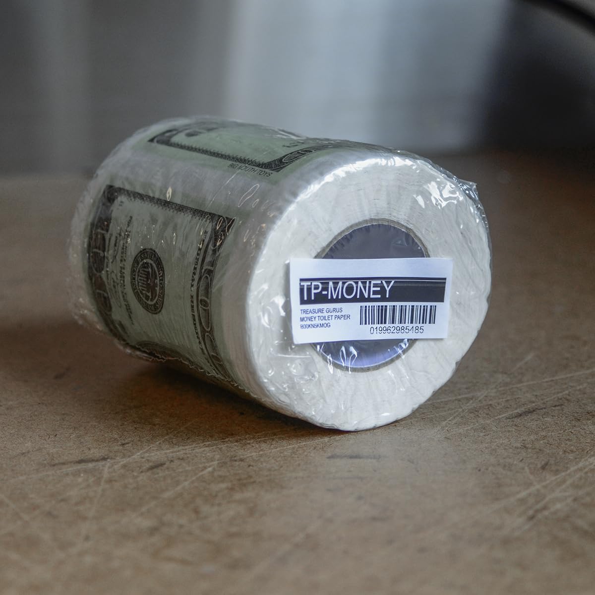 Treasure Gurus 100 One Hundred Dollar Bill Roll of Toilet Paper
