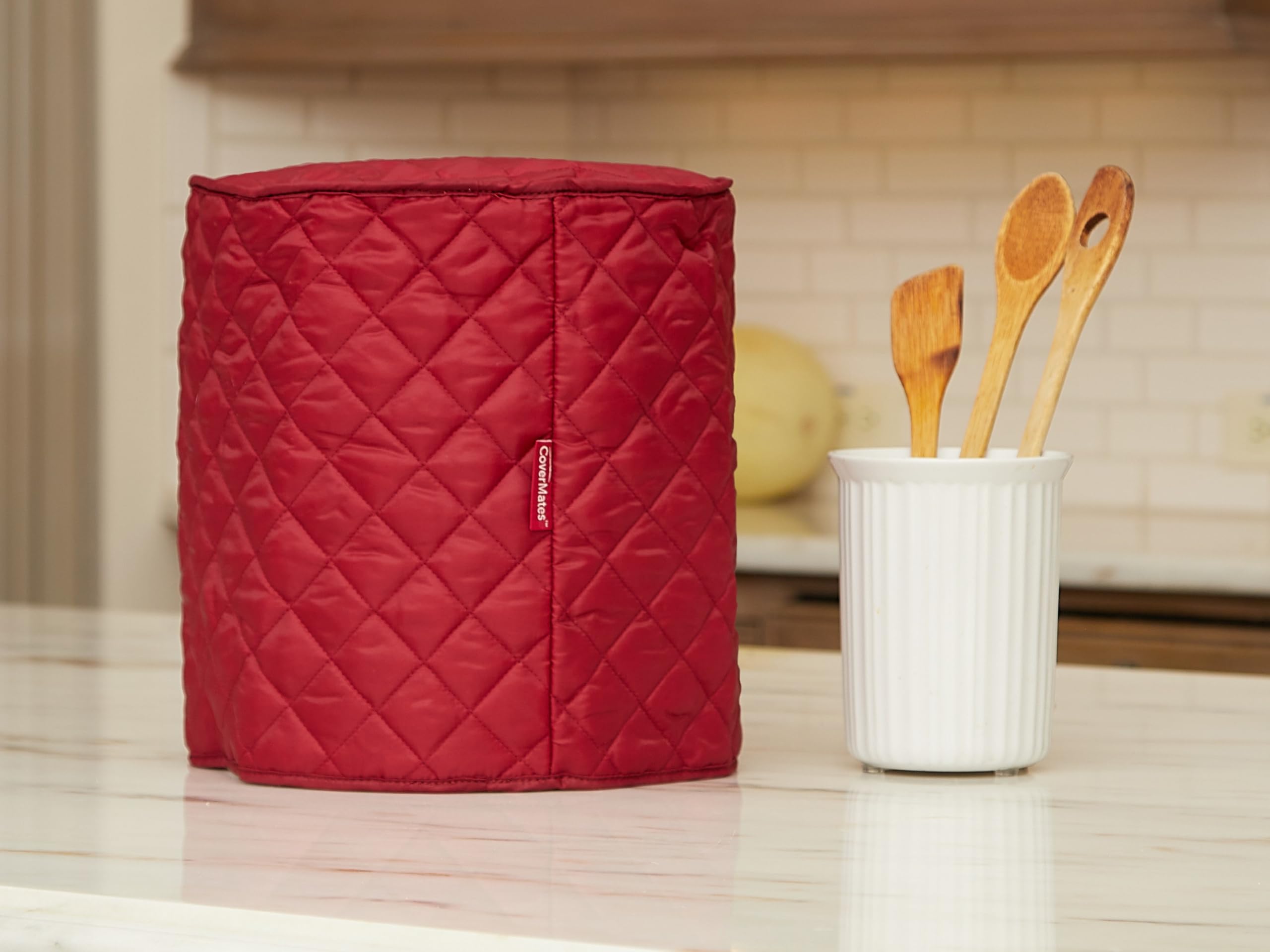 Covermates Keepsakes – Mixer Cover – Dust Protection - Stain Resistant - Washable – Appliance Cover, Red