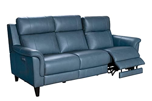 Barcalounger Kester Power Reclining Sofa w/Power Head Rests, Masen Bluegray