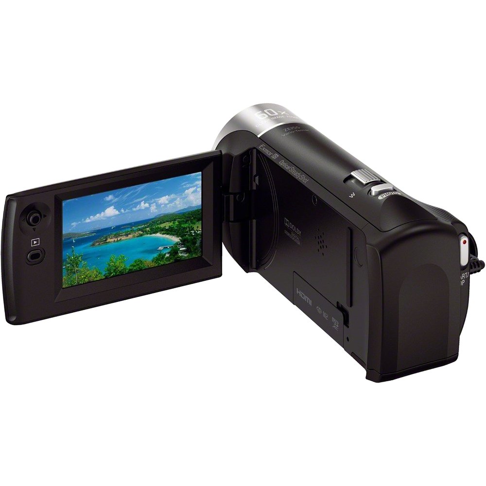 Sony Handycam HDR-CX405 1080p HD Video Camera Camcorder with 64GB Card + Hard Case + LED Light + Battery & Charger + Tripod + Kit