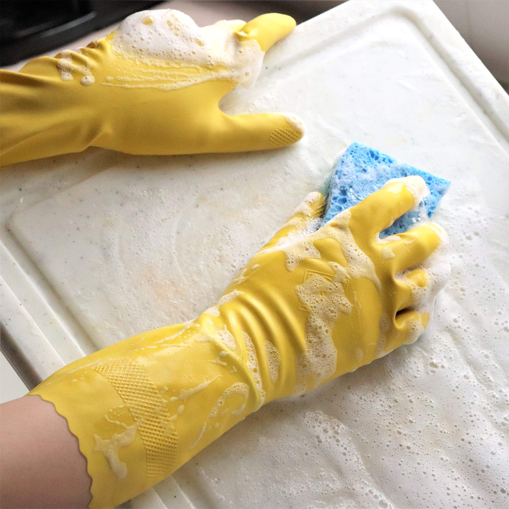 Playtex Handsaver Reusable Rubber Gloves (Medium, Pack - 3)