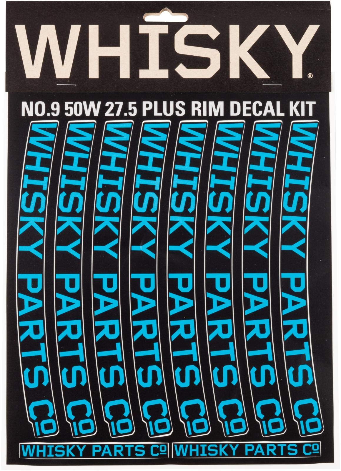 WHISKY - Rim Decal Kit for Two 50w Rims - Cyan