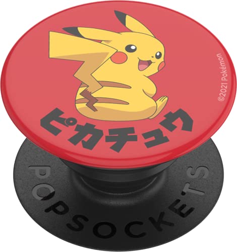 PopSockets Phone Grip with Expanding Kickstand, PopSockets for Phone, Pokemon - Pikachu Katakana