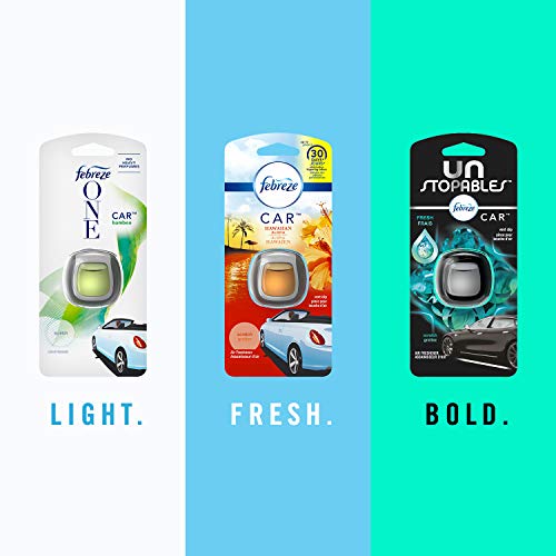 Febreze Car Air Fresheners, Gain Original Scent, Odor Fighter for Strong Odors Car Vent Clips (2 Count)