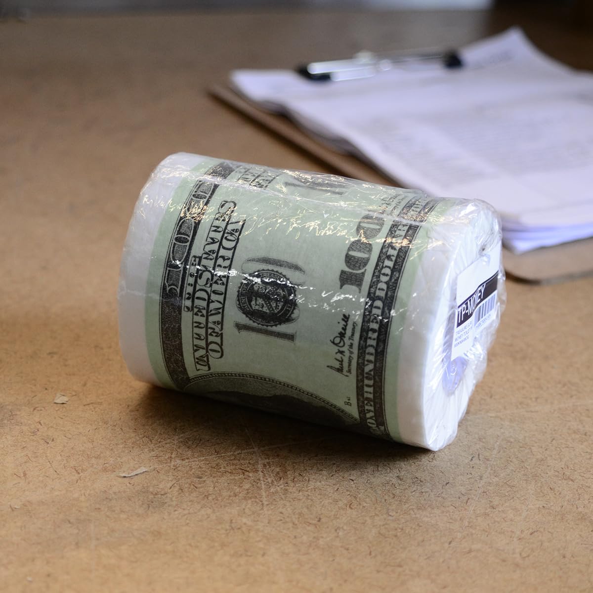Treasure Gurus 100 One Hundred Dollar Bill Roll of Toilet Paper