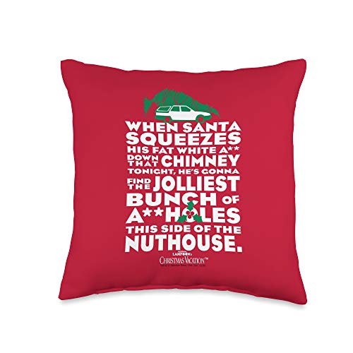 Warner Bros. National Lampoon's Christmas Vacation Jolliest Bunch Throw Pillow, 16x16, Multicolor