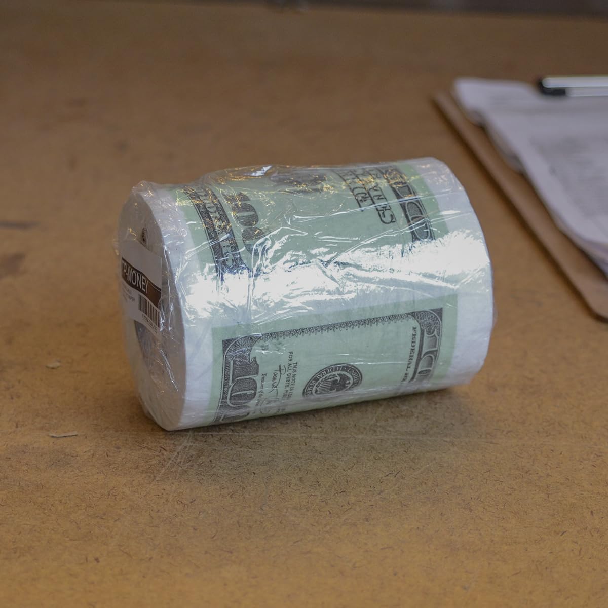 Treasure Gurus 100 One Hundred Dollar Bill Roll of Toilet Paper