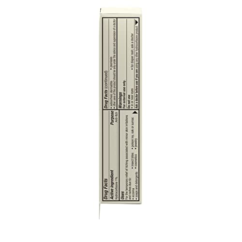 Aveeno Maximum Strength 1% Hydrocortisone Anti-Itch Cream, Triple Oat, Aloe & Vitamin E for Itch Relief from Eczema, Psoriasis, Insect Bites, Poison Ivy, Oak & Sumac & Detergents, 1 oz