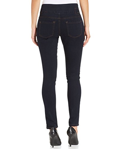 JAG Jeans Women's Petite Nora Mid Rise Skinny Pull-On Jeans-Legacy, After Midnight, 0P