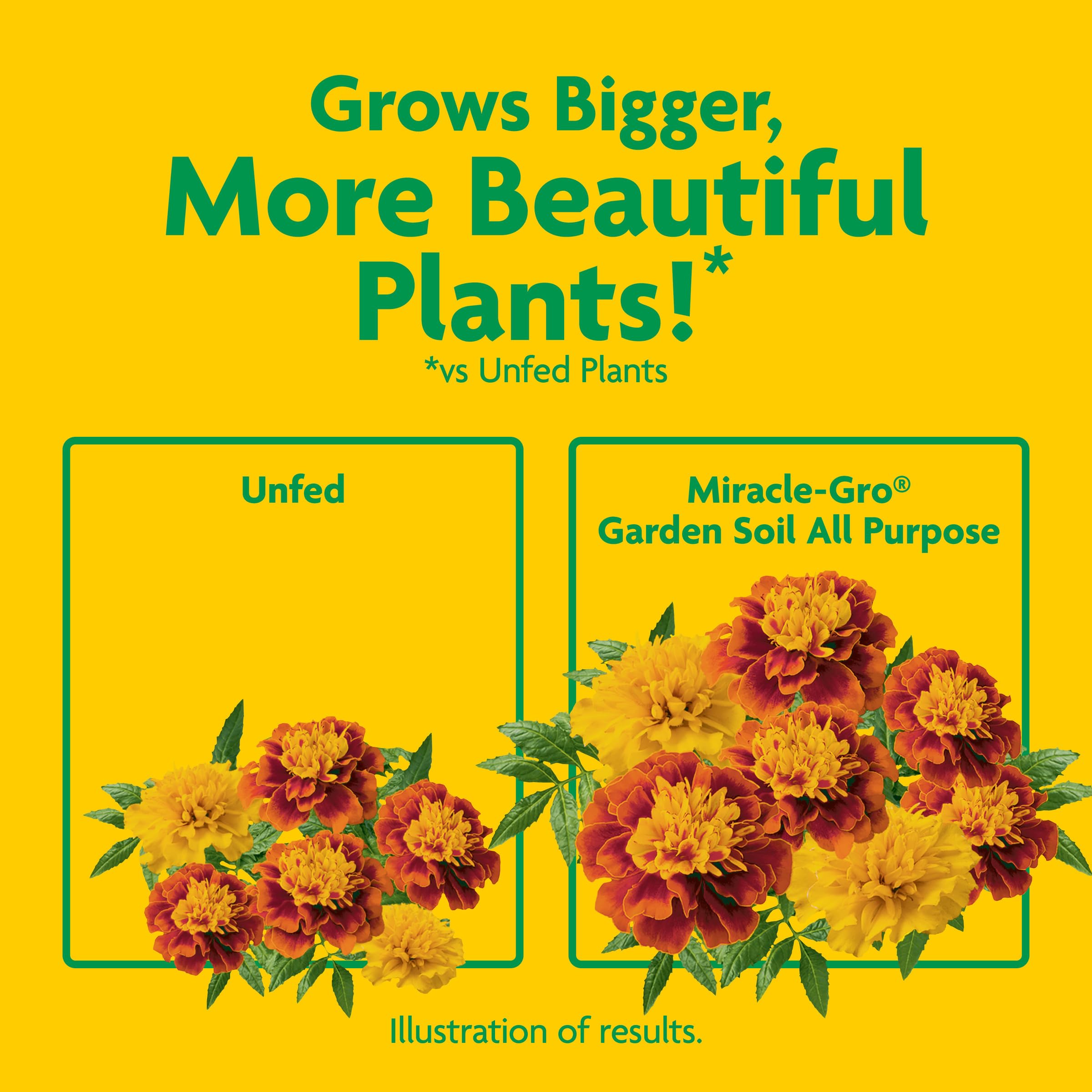 Miracle-Gro Garden Soil All Purpose, For In-Ground Use, Feeds up to 3 Months, Amends Vegetable, Flower and Plant Beds, 2 cu. ft
