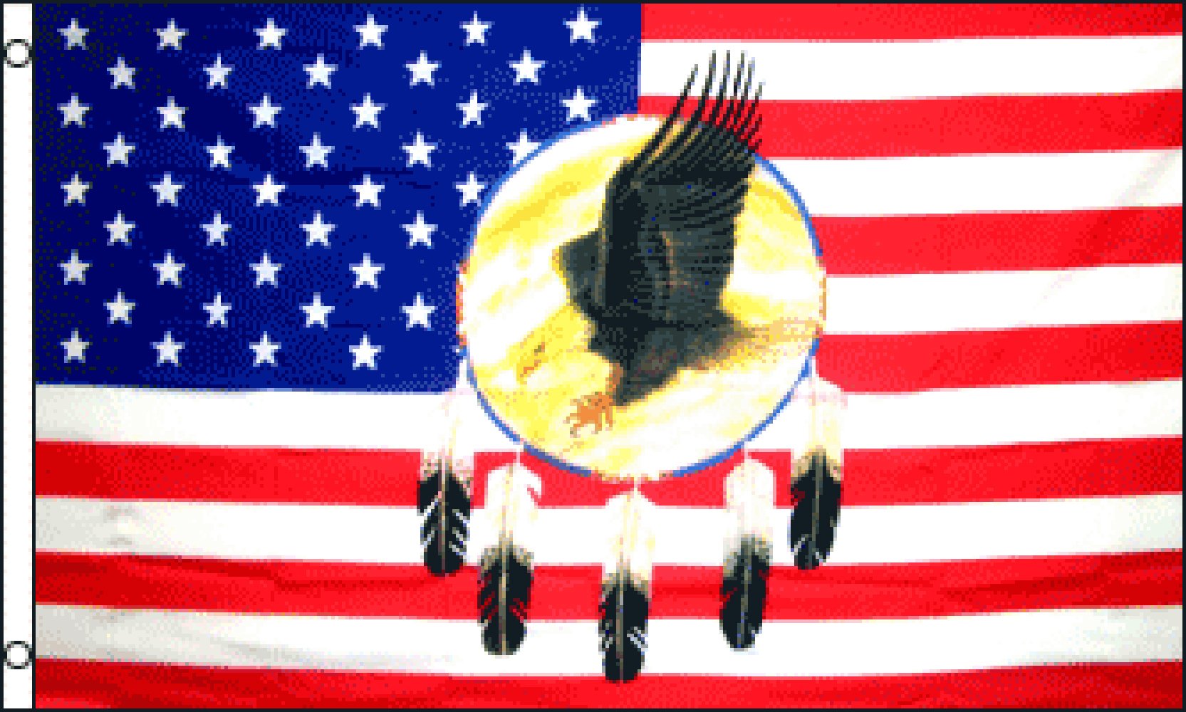 USA Dream Catcher Flag 3x5ft Poly