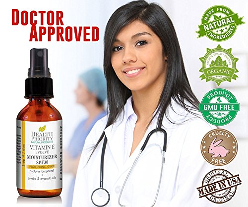 Organic Daily Moisturizer with SPF Infused with Vitamin E Oil | Sunscreen for Face | Anti-Aging Hydrating Lotion for Skin | Facial Moisturizer with SPF to Protect against UV Rays | 1 Fl Oz