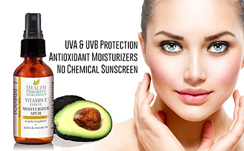 Organic Daily Moisturizer with SPF Infused with Vitamin E Oil | Sunscreen for Face | Anti-Aging Hydrating Lotion for Skin | Facial Moisturizer with SPF to Protect against UV Rays | 1 Fl Oz