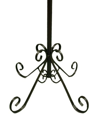 Adjustable- Mannequin Dress Form Female Black Steel Wire 32"22"32" on Decorative Stand (0004 Black)