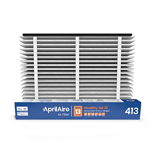 AprilAire 413 Replacement Filter for AprilAire Whole House Air Purifiers - MERV 13, Healthy Home Allergy, 16x25x4 Air Filter (Pack of 4)