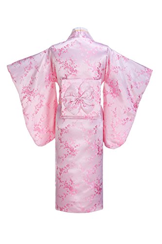 Joy Bridalc Yukata Women's Gorgeous Japanese Traditional Satin Kimono Robe