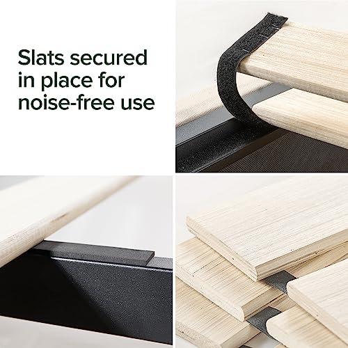 ZINUS Ibidun Upholstered Platform Bed Frame, Mattress Foundation, Wood Slat Support, No Box Spring Needed, Easy Assembly, Full, Beige