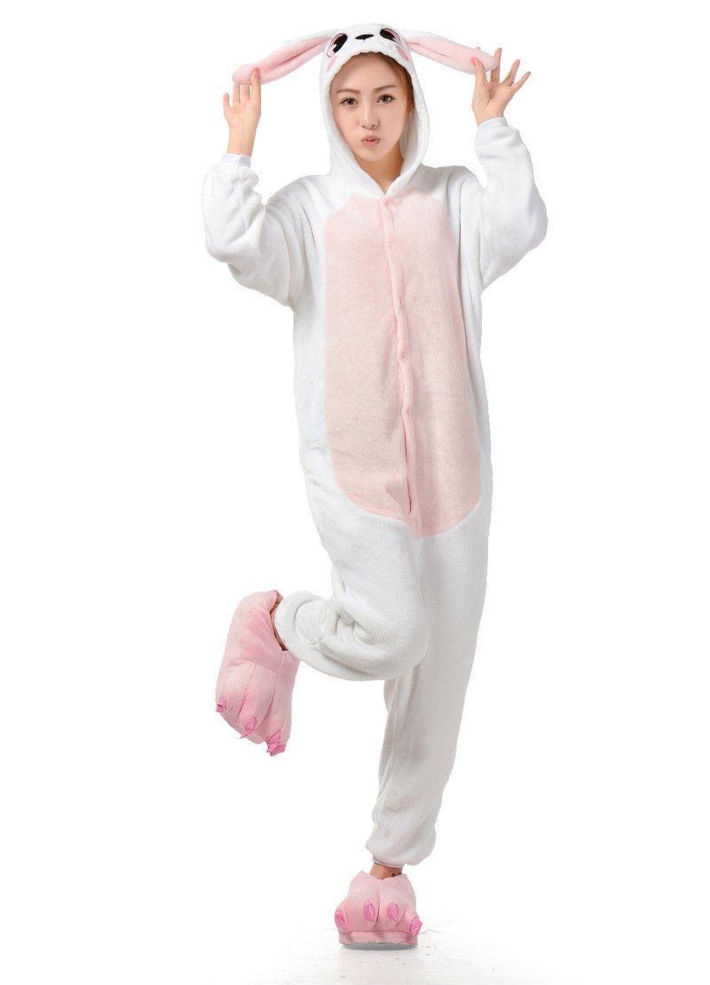 MizHome Easter Bunny Rabbit Cosplay Pajamas Anime Costume Homewear Lounge Wear S
