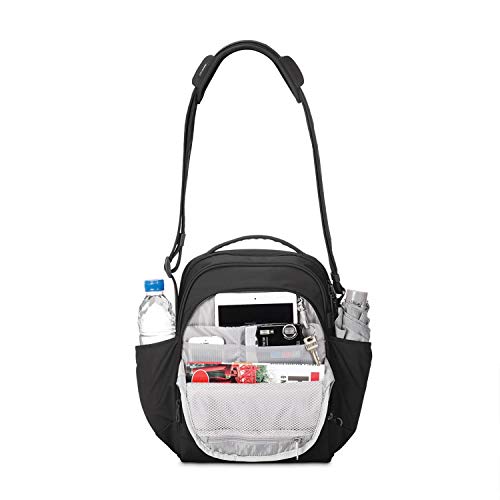 Pacsafe Metrosafe LS250 Lightweight Anti Theft Shoulder Bag, 12 Liter - Black