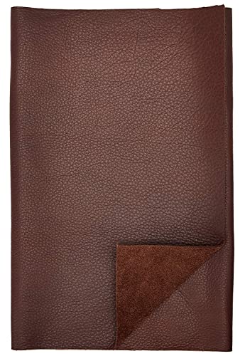 REED Leather Hides - Cow Skins (12 X 24 Inches 2 Square Foot, Brown)