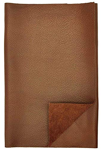 REED Leather Hides - Cow Skins (12 X 24 Inches 2 Square Foot, Brown)