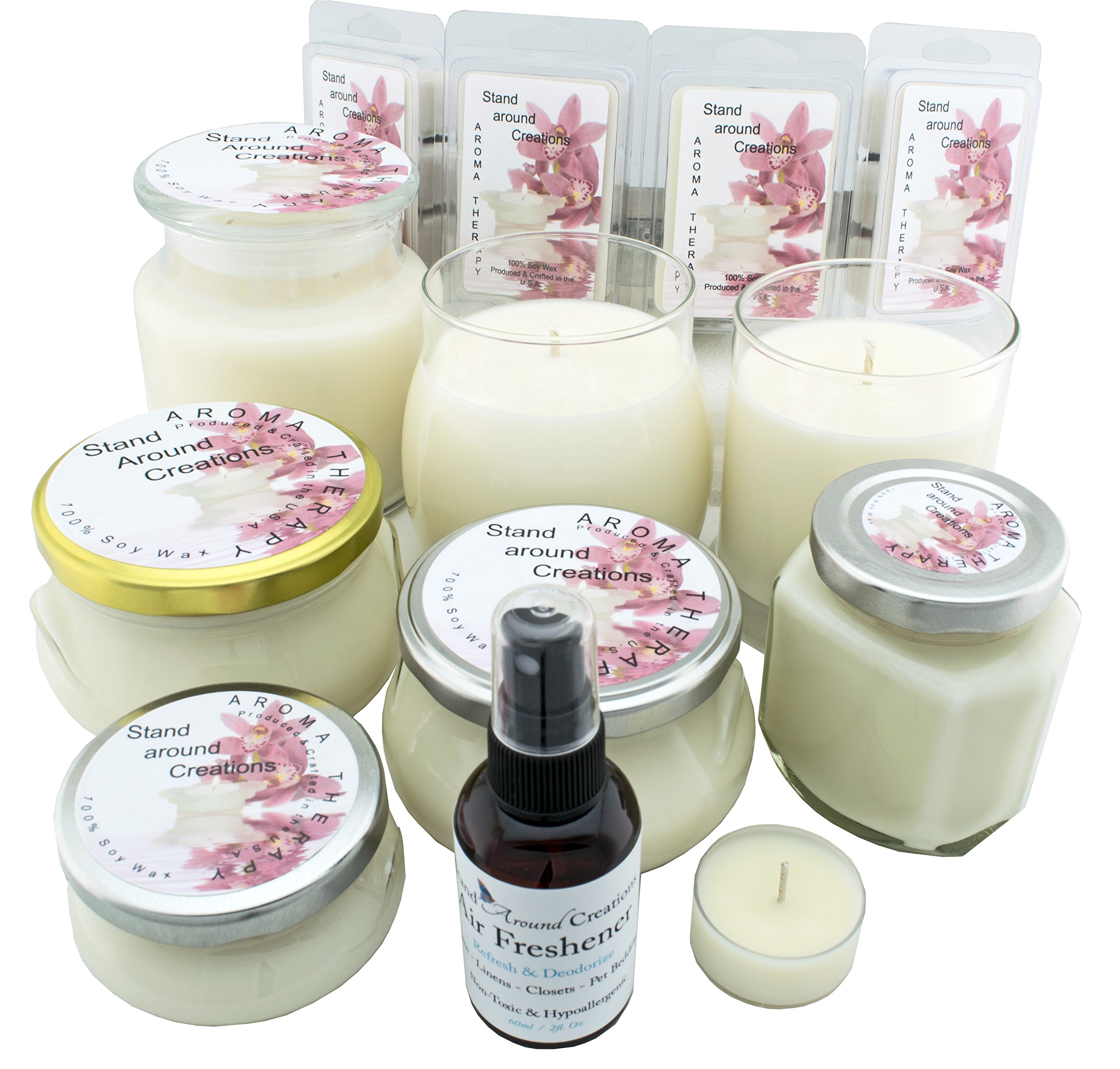 Premium 100% All Natural Soy Wax Aromatherapy Candle - 8oz Tin - Candy Corn: A Warm Vanilla Candy with top Notes of Butter with a Slight Down of Almond.
