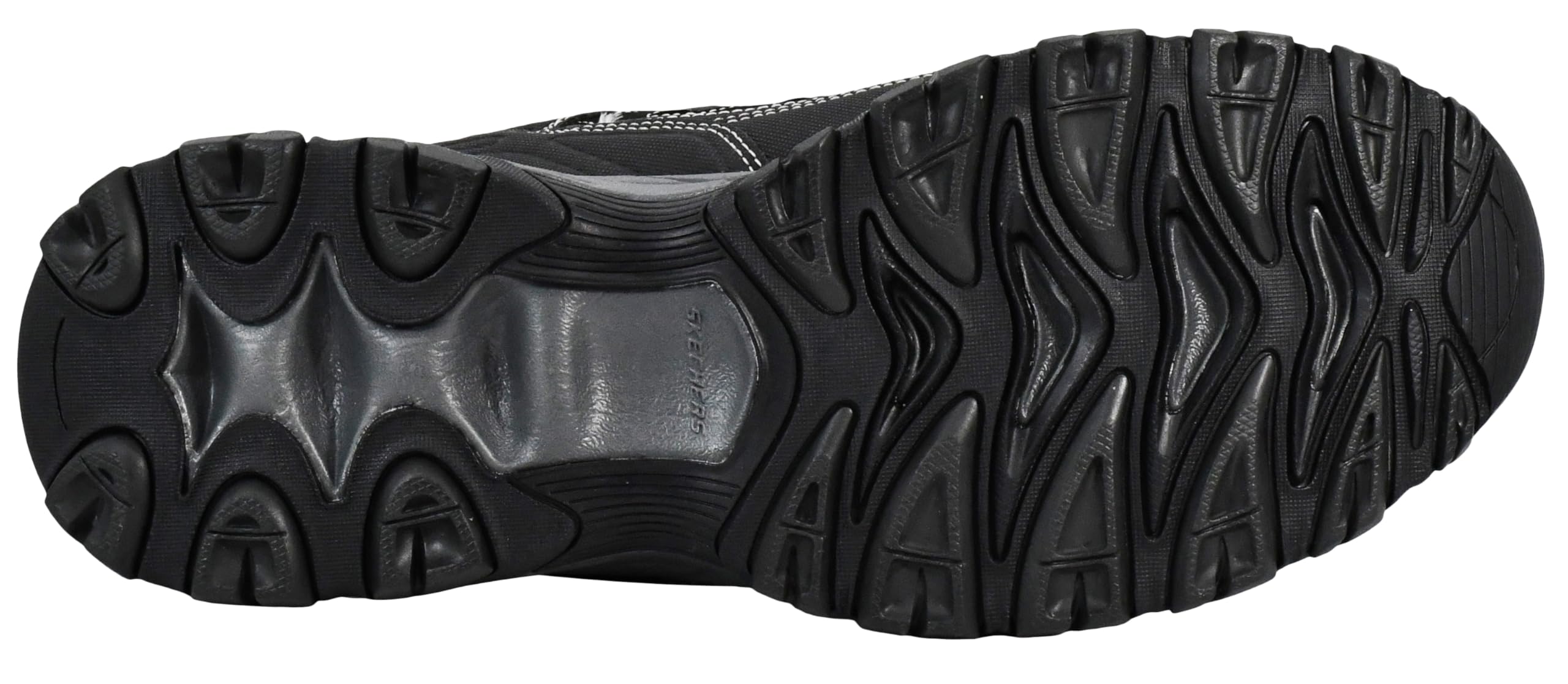 Skechers mens After Burn - Memory Fit Lace-up fashion sneakers, Black, 10.5 X-Wide US