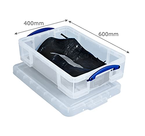 Really Useful Plastic Storage Box 24.5 Litre Clear