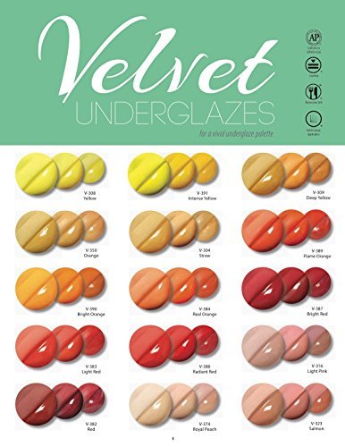 Amaco Lead-Free Velvet Underglaze - Avocado, 16 oz