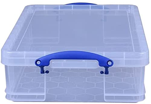 Really Useful Plastic Storage Box 24.5 Litre Clear