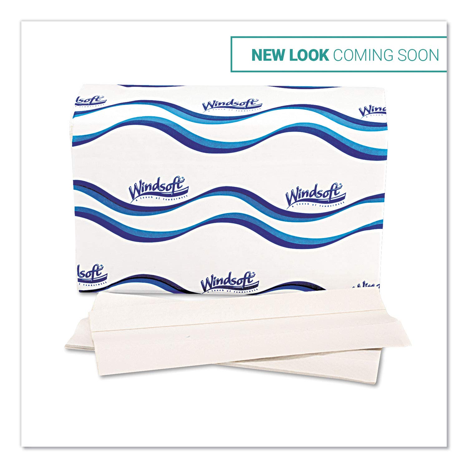 Windsoft 101 1 Ply Embossed C-Fold General Purpose Paper Towel, 10-1/10" Length x 13-1/5" Width, White (Case of 12 Packs, 200 per Pack)