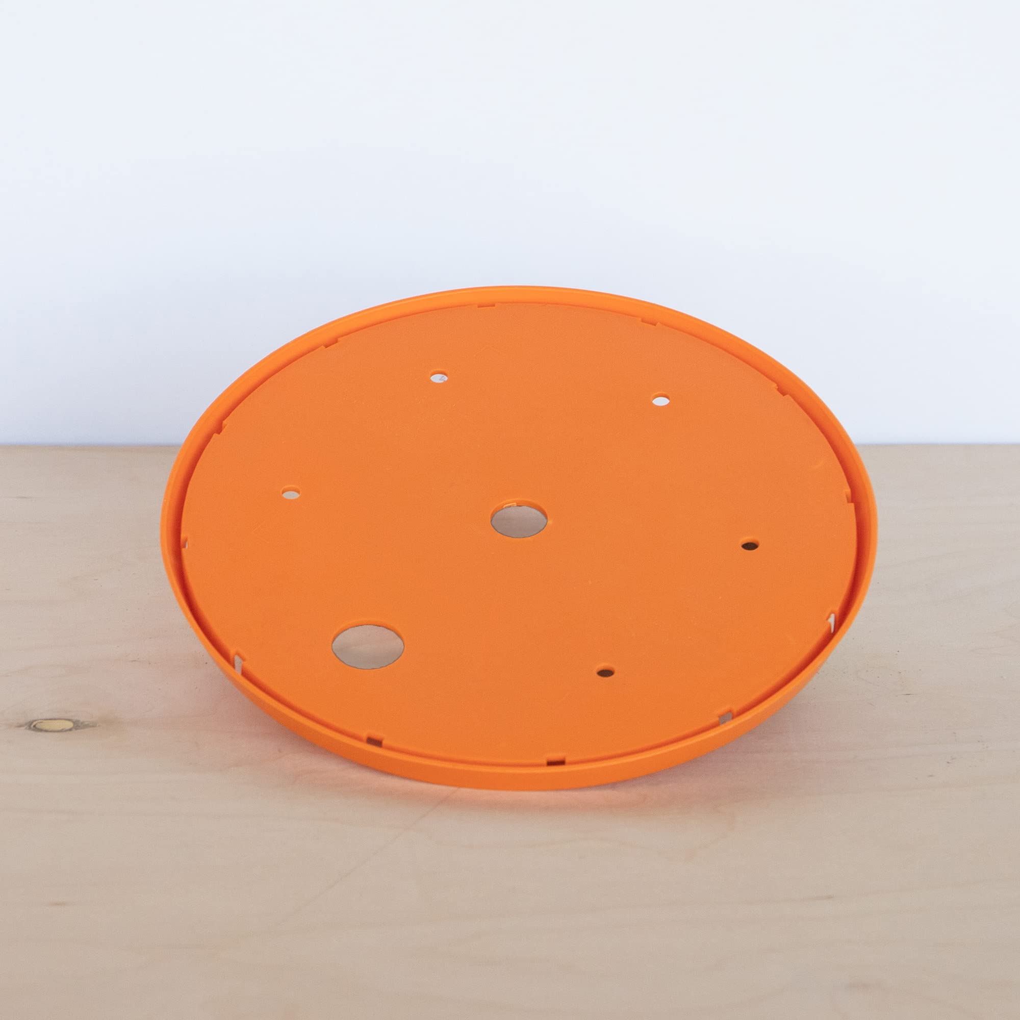 Bloem Ups-A-Daisy Round Planter Insert: 13" - Orange - Durable Resin Disk, Drainage Holes, Place Inside A Planter, Use Less Potting Soil, for Indoor & Outdoor Use, Gardening