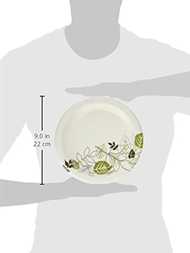 Georgia Pacific UX9WS Dixie UX9WSPK, Table Ware Plates, Heavy Weight, 8-1/2, 125/PK, Pathways/White, 125