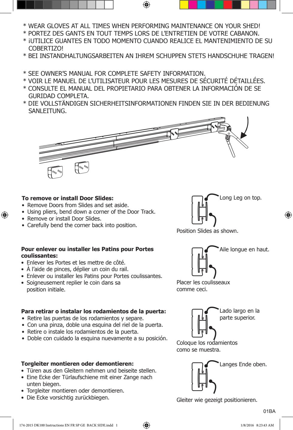 Arrow Storage Products Door tune-up kit DK100-A