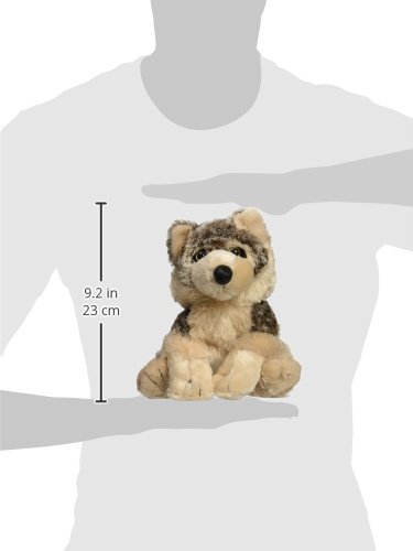 Wishpets 11" Sitting Timber Wolf Plush Toy
