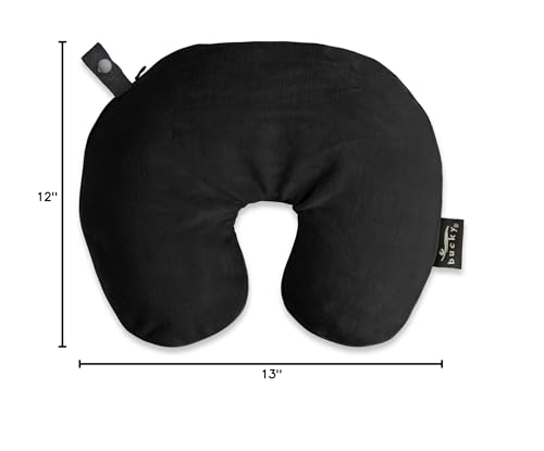 Bucky Utopia U-Shaped Neck Pillow, Black, One Size