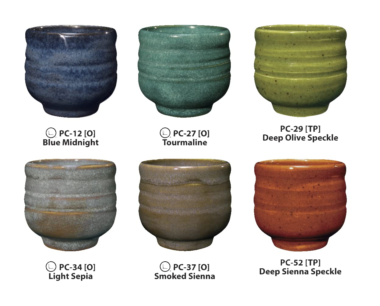 AMACO Potter's Choice High Fire Glazes Class Pack Set 3