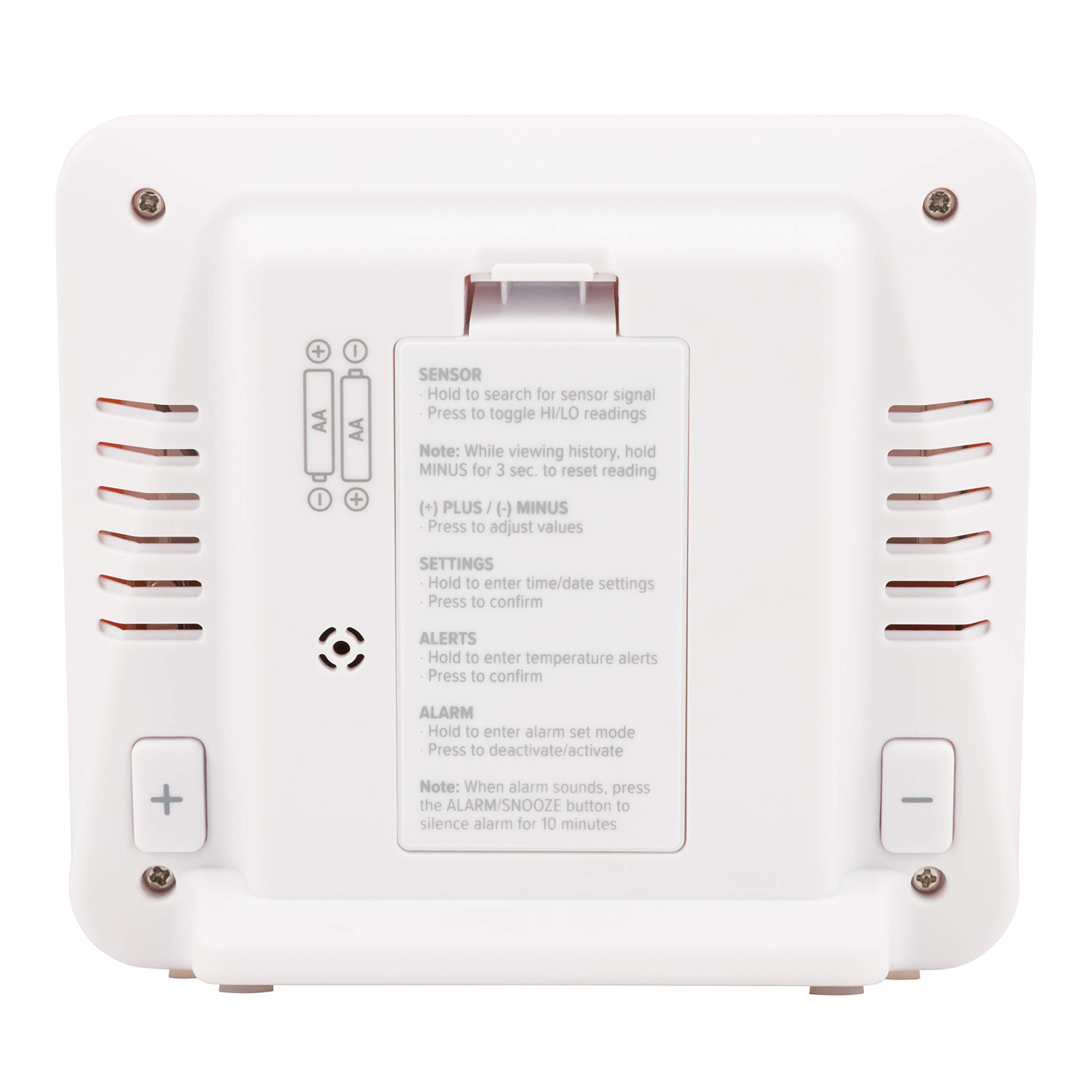 La Crosse Technology 308-179OR Wireless Temperature Humidity Station with Trends & Alerts, Orange/White
