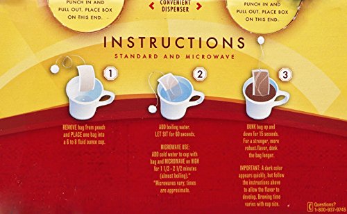 Folgers Coffee Singles Classic Roast Coffee Bags, 6 Ounce, (Pack of 38)