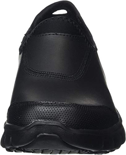 Skechers for Work Women's Sure Track Slip Resistant Shoe, Black, 9.5 M US