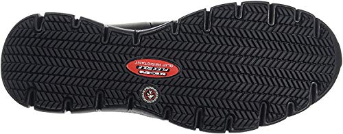 Skechers for Work Women's Sure Track Slip Resistant Shoe, Black, 9.5 M US
