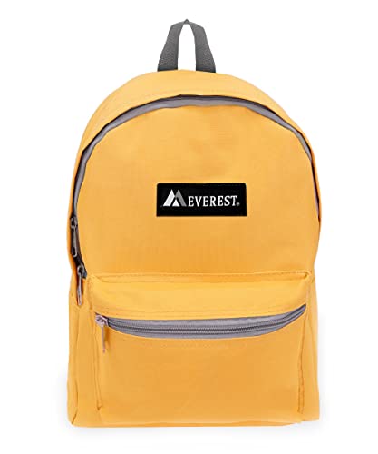 Everest Basic Backpack, Yellow, One Size