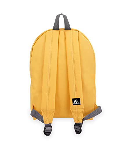 Everest Basic Backpack, Yellow, One Size