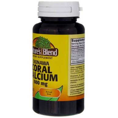 Nature's Blend Okinawa Coral Calcium 1,000 mg 60 Caps