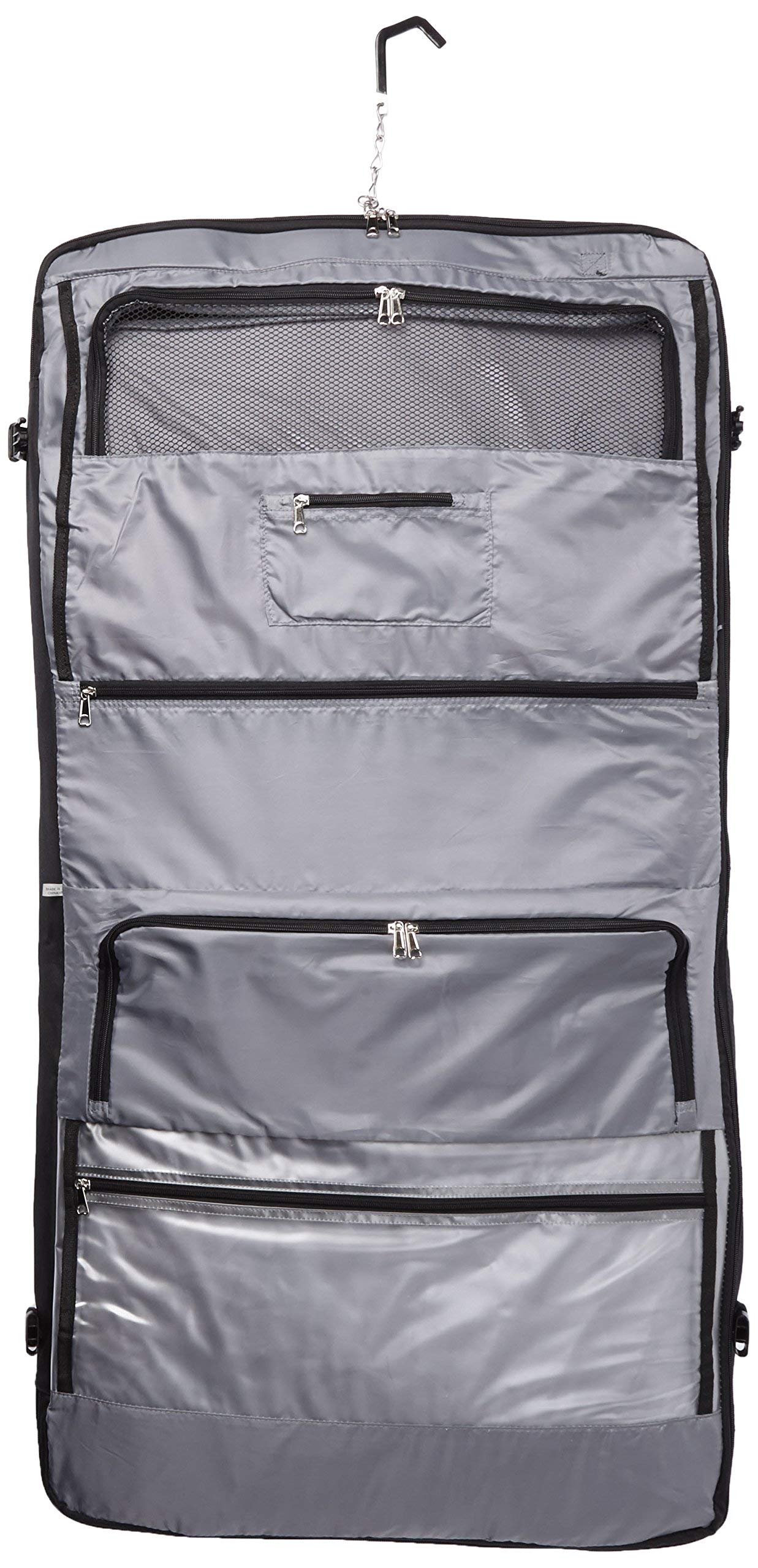DELSEY Paris Garment Bags Deluxe Garment Hanging Travel Bag, Black, 45 Inch