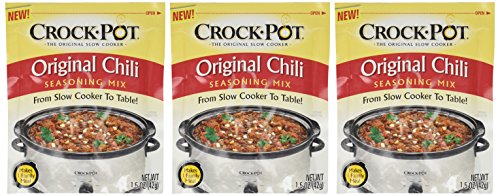 Crock Pot Original Chili Seasoning Mix (1.5 oz Packets) 3 Pack